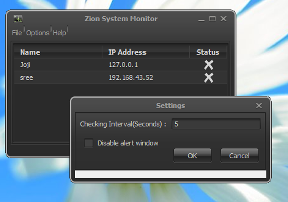 Zion System Monitor – Joji George